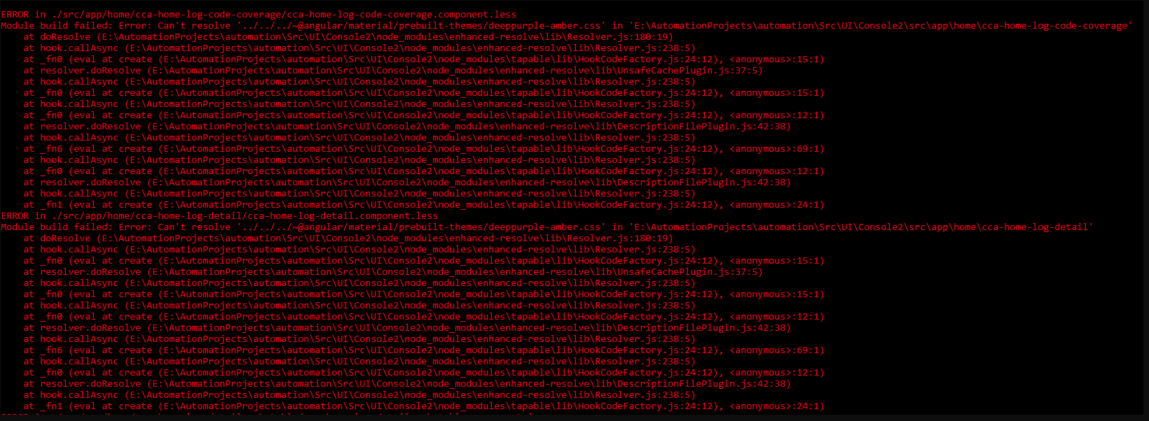 Module Build Failed Error Cant Resolve ~angularmaterial