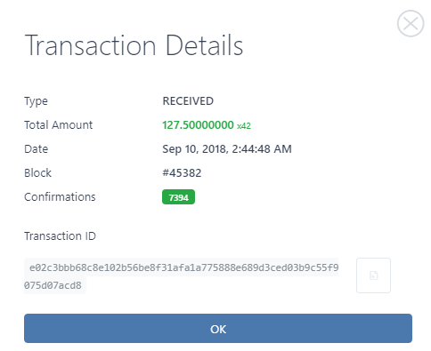 Transactions splitting to a value of 127.5 · Issue #2 · x42protocol/X42-FullNode-UI · GitHub