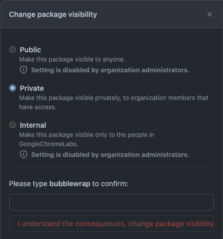 Public docker image is not accessible anonymously · Issue #780 · GoogleChromeLabs/bubblewrap ...