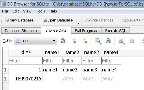 [Bug]: Column content lost on data entry · Issue #3248 · sqlitebrowser/sqlitebrowser · GitHub