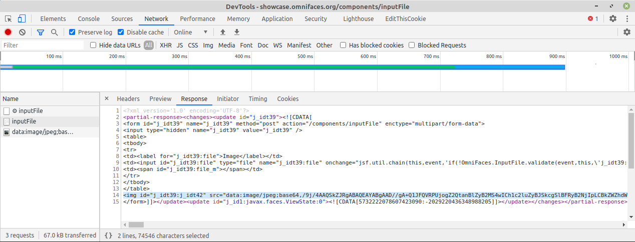 o:inputFile + f:ajax showcase not working · Issue #611 · omnifaces/omnifaces · GitHub