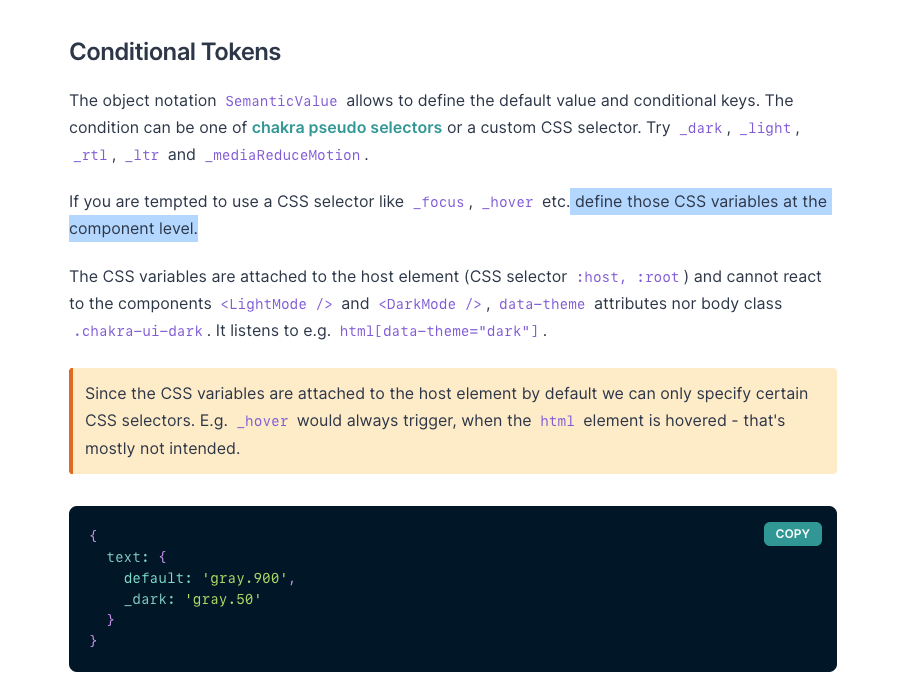 Anyone Know How To Define Those Css Variables At The Component Level · Chakra Ui Chakra Ui