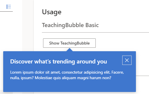 TeachingBubble's close icon button does not show tooltip in focus · Issue #19949 · microsoft ...