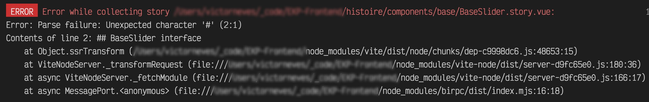 markdown on story throws error · histoire-dev histoire · Discussion ...