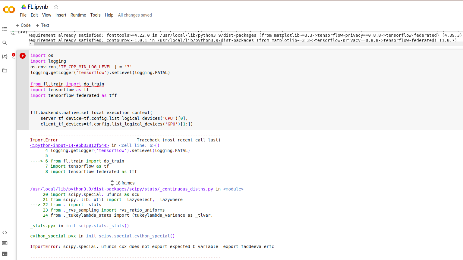 ImportError: scipy.special._ufuncs_cxx does not export expected C variable _export_faddeeva_erfc ...