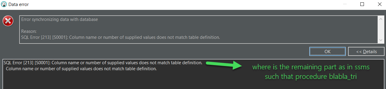 Error message is not complete · Issue #13326 · dbeaver/dbeaver · GitHub