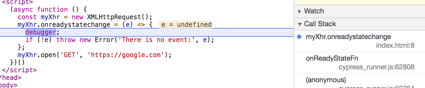 XHR OnReadyStateChange receives no arguments (no event) · Issue #2925 ...