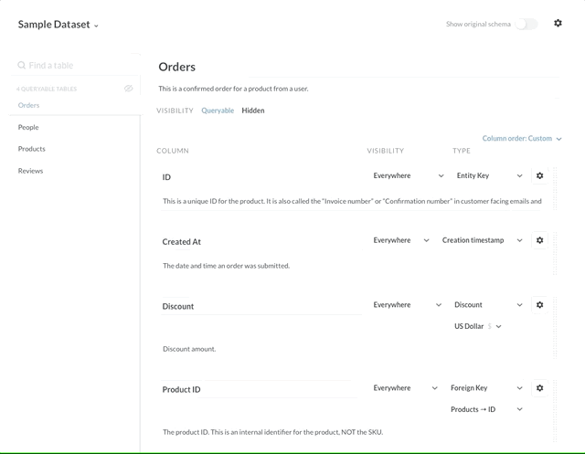 Text highlighting on Safari when reordering columns in Data Model tab · Issue #12870 · metabase ...