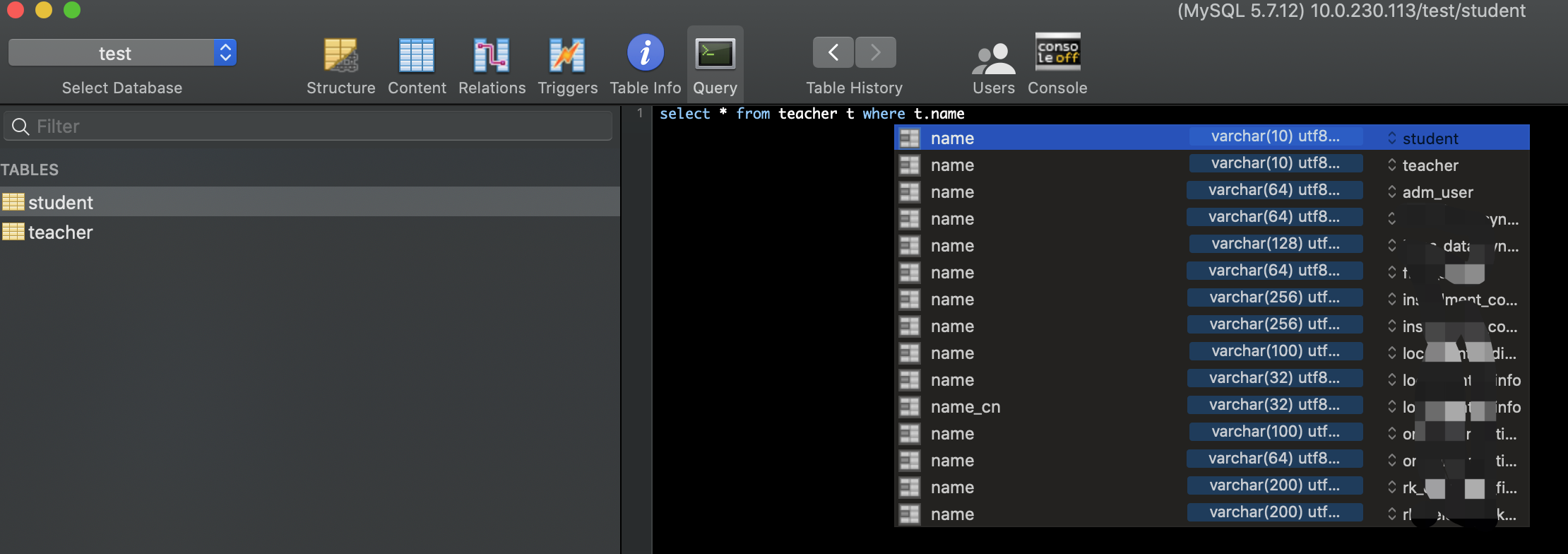 The problem of code completion · Issue #633 · Sequel-Ace/Sequel-Ace · GitHub