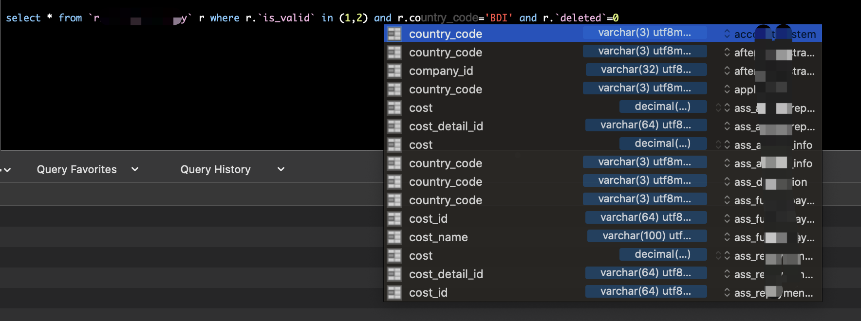 The problem of code completion · Issue #633 · Sequel-Ace/Sequel-Ace ...
