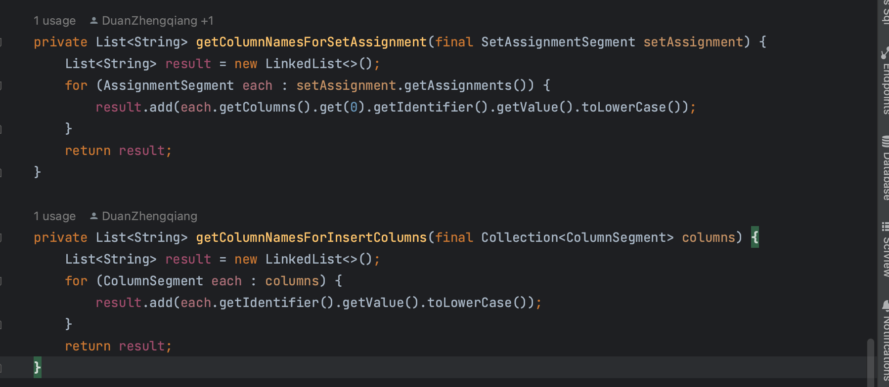 Why Is It Converted To Lower Case When Getting Table Names And Column Names · Issue 27571 