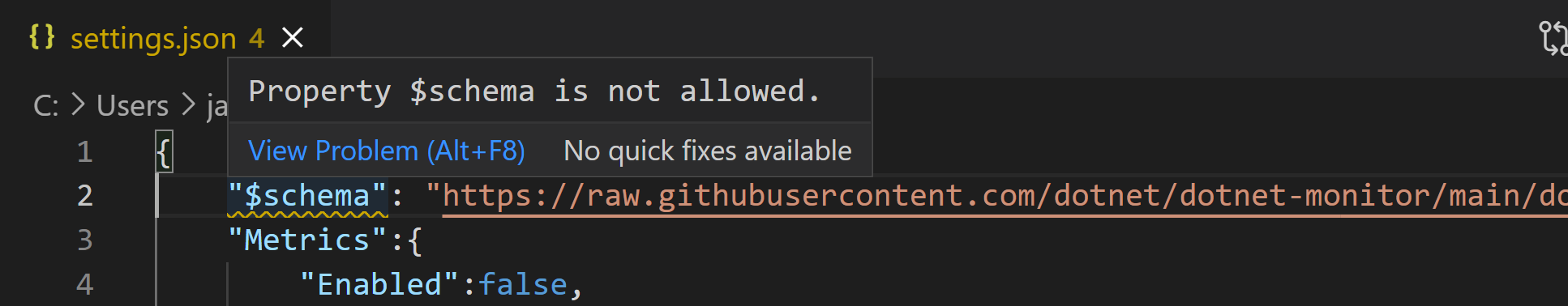 Investigate: Does schema.json need a "$schema" property? · Issue #127 · dotnet/dotnet-monitor ...