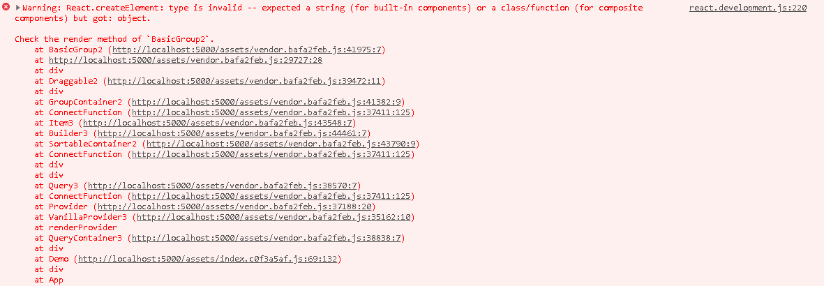 React.createElement: type is invalid... Check the render method of ...