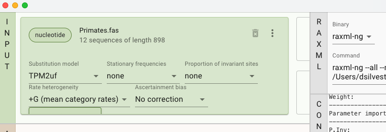 Run ModelTest button wraps to the next line when dropdowns are too long ...