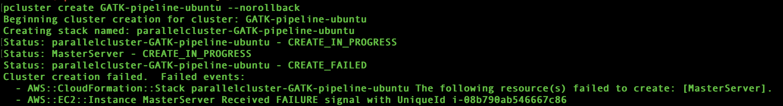 Mastercomputefleet Create Failed Or Create Slow · Issue 1164 · Awsaws Parallelcluster · Github
