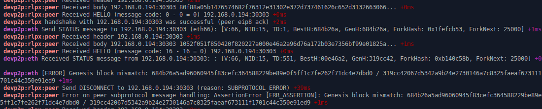 client: `common` from geth custom genesis files calculating fork block hashes incorrectly ...
