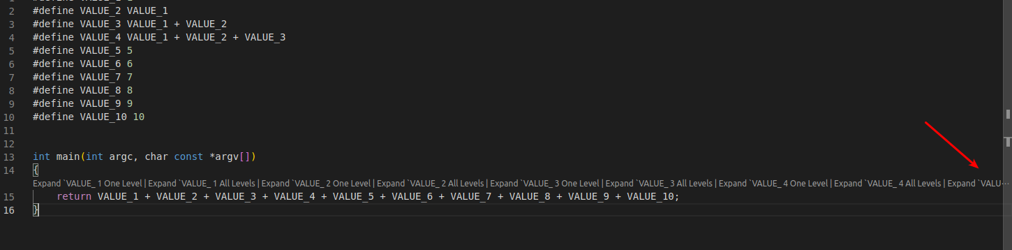 Code Lenses are trimmed to the line length · Issue #138762 · microsoft/vscode · GitHub