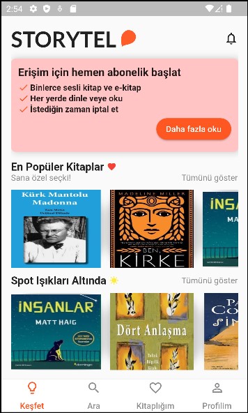 Github Yavuzfk Storytel Ui Example