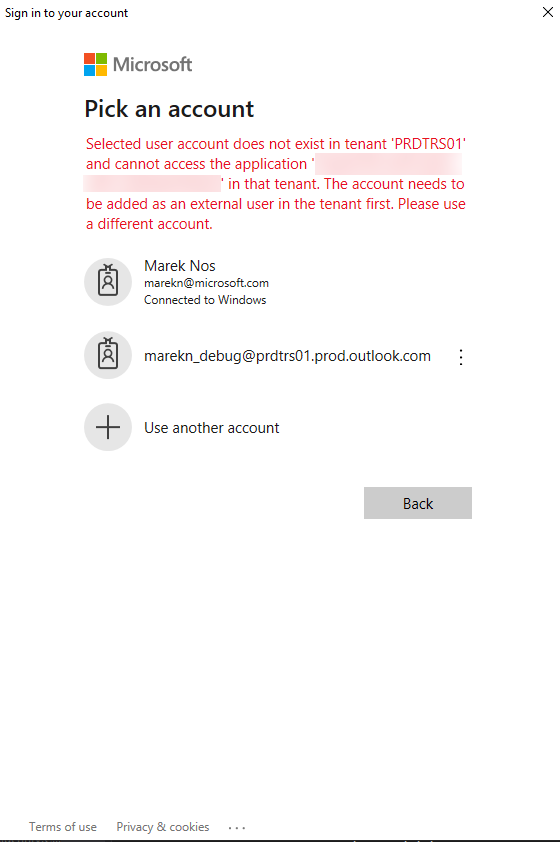 [Feature Request] AcquireTokenInteractive in select account dialog to offer only accounts ...