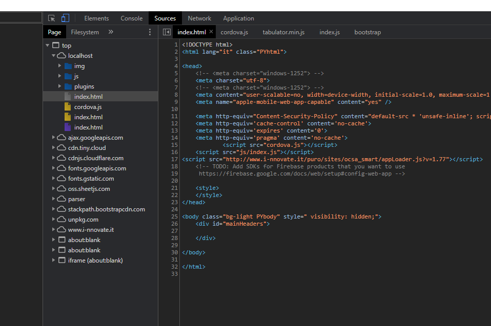Debugger: Sourcemapped inline scripts don't show up in Sources · Issue #86 · inspectdev/inspect ...