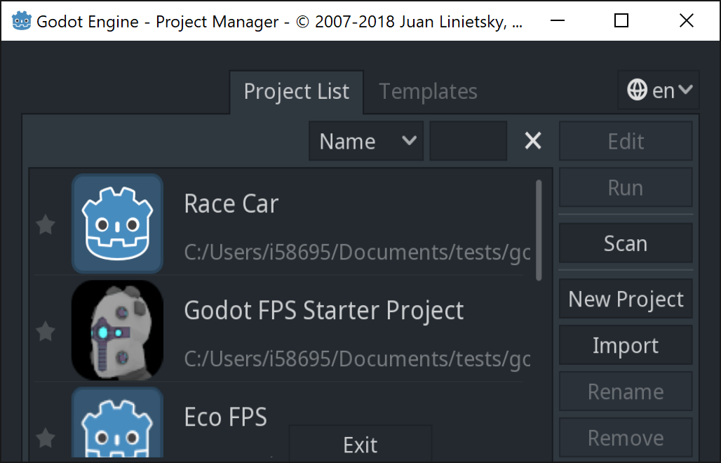 HiDPI regression - Project List too small and off screen window · Issue #17041 · godotengine ...