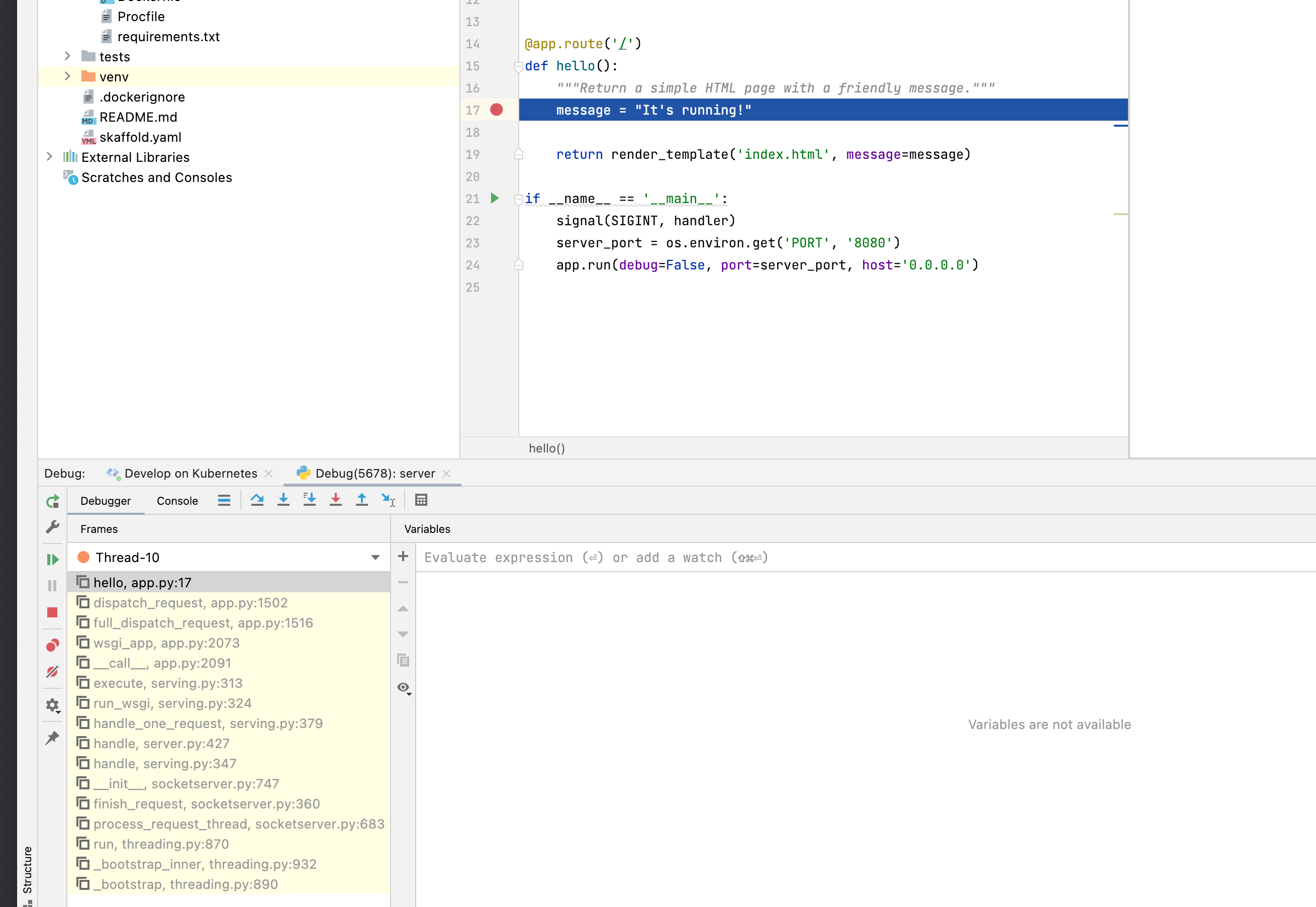 Breakpoints not hit in Python app deployed to GKE · Issue #2961 · GoogleCloudPlatform/cloud-code ...