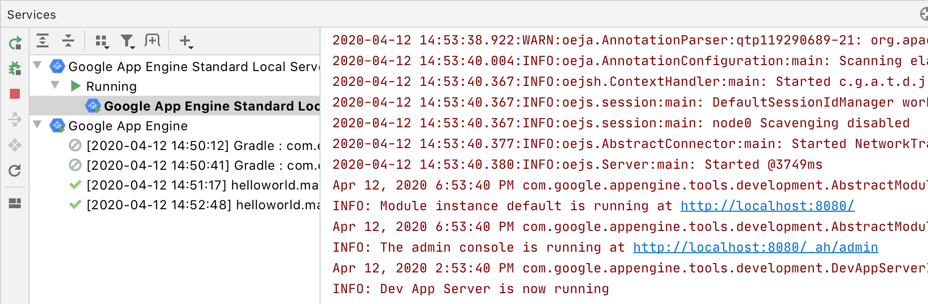 NoSuchFileException during local run - appengine-web.xml not found · Issue #2671 ...