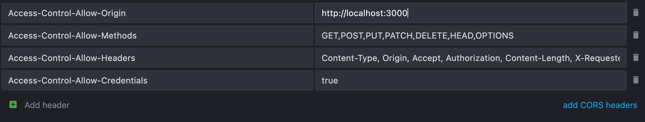 Cors Blocking When Trying To Include Credentials · Issue 85 · Mockoonmockoon · Github