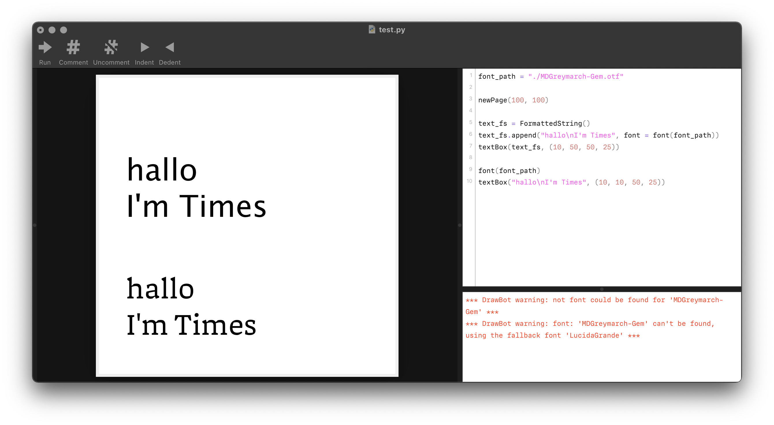FormattedString font path error in 3.127+ · Issue #438 · typemytype ...