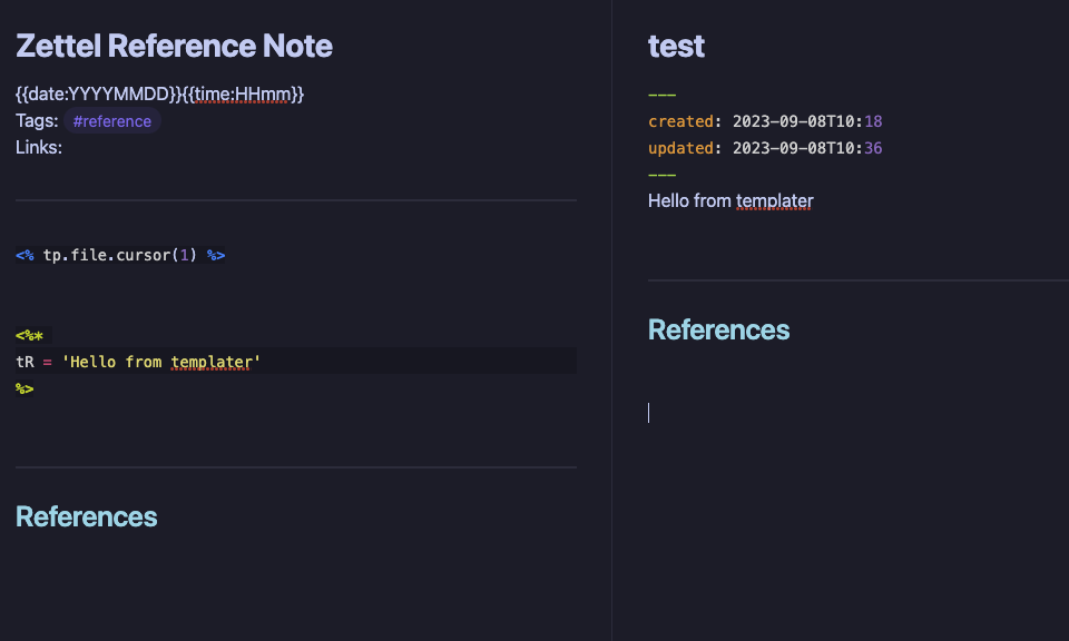 tp.file.cursor(1) not working · Issue #397 · SilentVoid13/Templater · GitHub