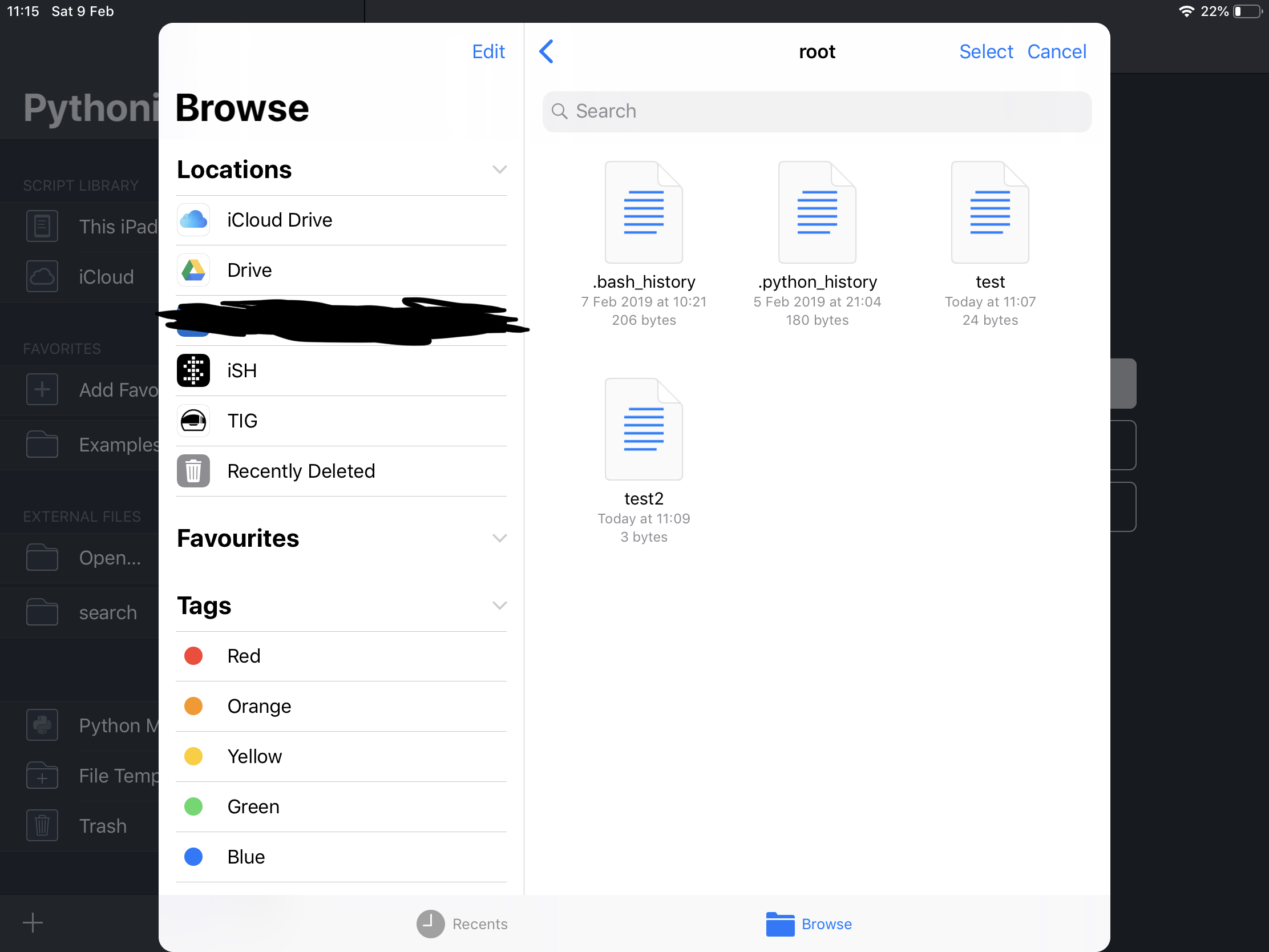 File app showing incorrect content · Issue #303 · ish-app/ish · GitHub