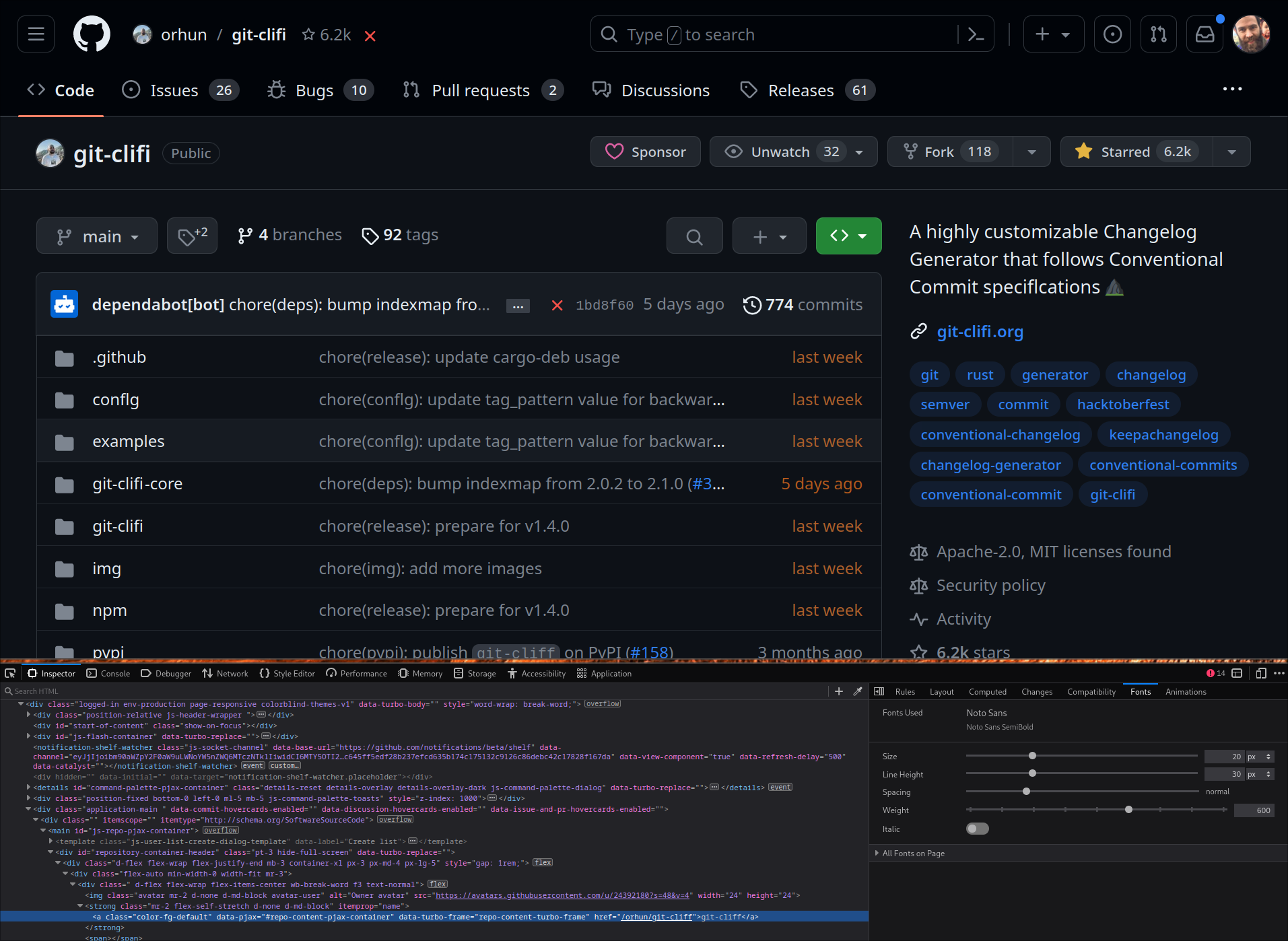 Firefox / Noto Sans / GitHub horribly screws with this project · Issue ...