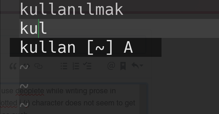 Turkish Undotted I ı Not Caught By `k` Pattern · Issue 814 · Shougodeopletenvim · Github 