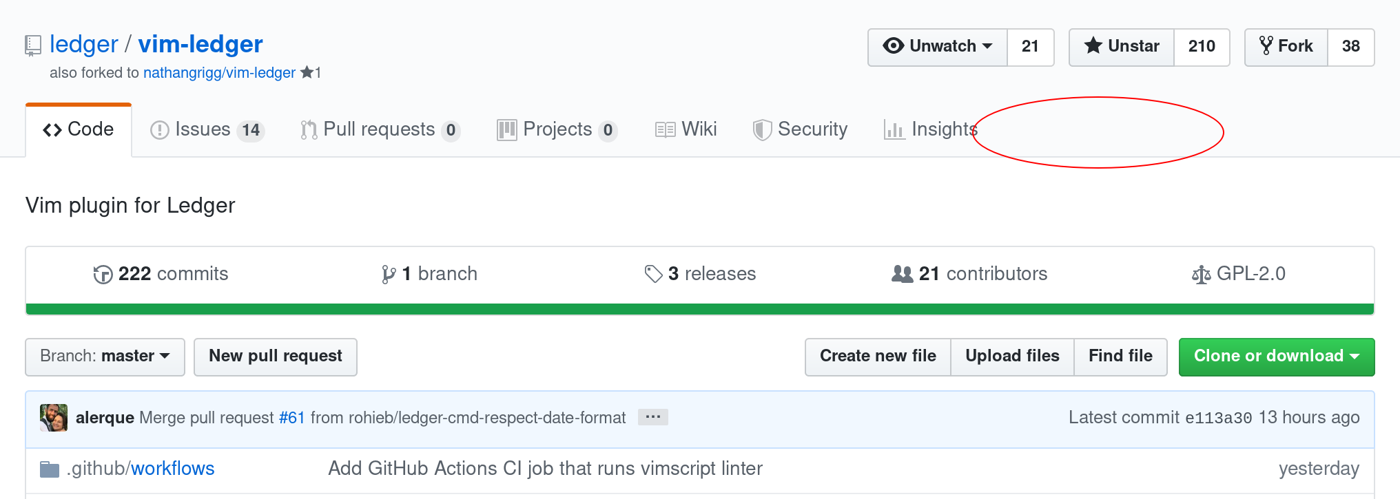 Need permissions to add CI jobs · Issue #90 · ledger/vim-ledger · GitHub
