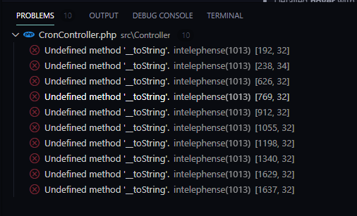 Undefined types · Issue #1277 · bmewburn/vscode-intelephense · GitHub