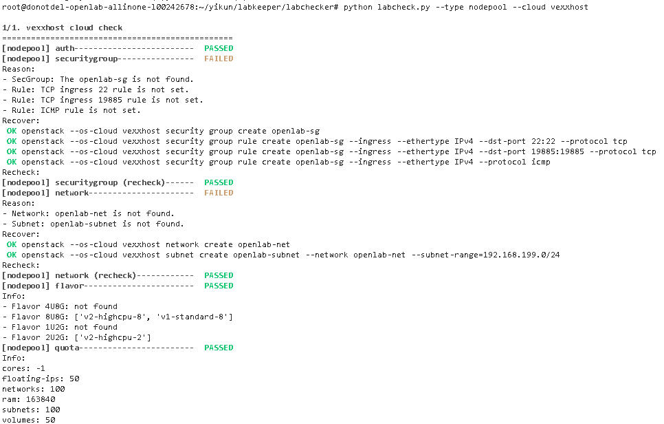 Build a tool to check Nodepool provider under right configuration · Issue #103 · theopenlab ...