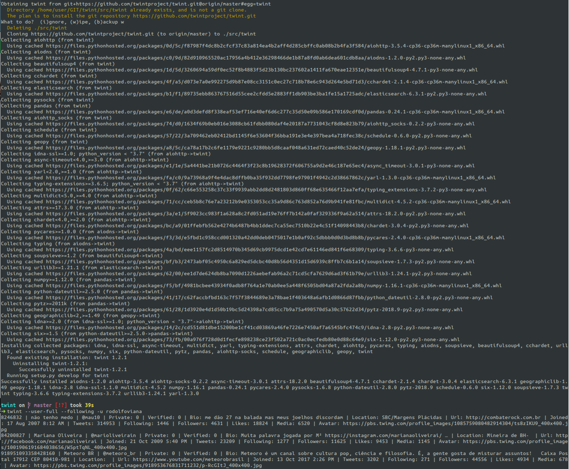 CRITICAL:root:twint.get:User:'NoneType' object is not subscriptable and other issues · Issue ...