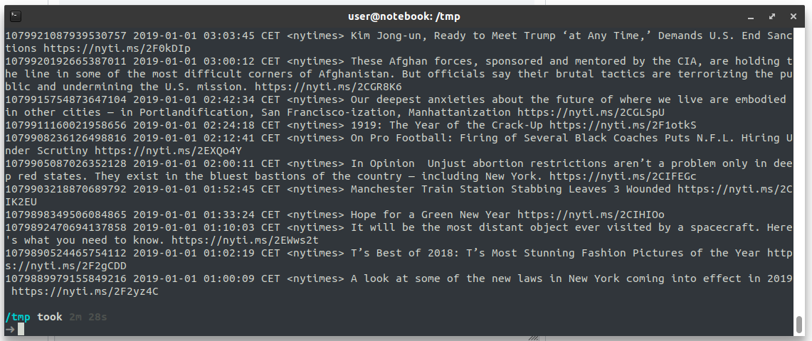 Twint keeps running despite "since" tag, how to restrict to one month? · Issue #368 ...