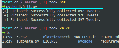 Search twint in a for loop not working after first pass · Issue #389 · twintproject/twint · GitHub