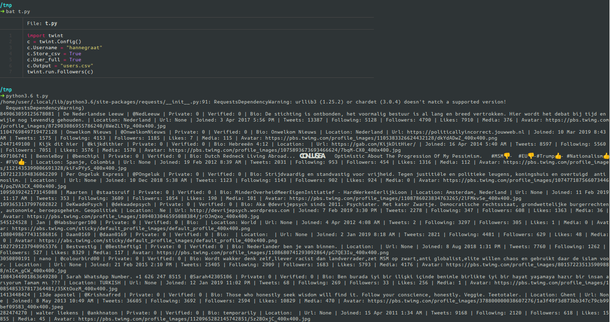 CRITICAL:root:twint.get:User:'NoneType' object is not subscriptable + Unicode issues · Issue ...