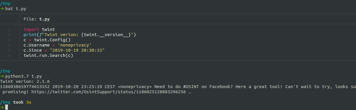 [QUESTION] Invalid Date format · Issue #555 · twintproject/twint · GitHub