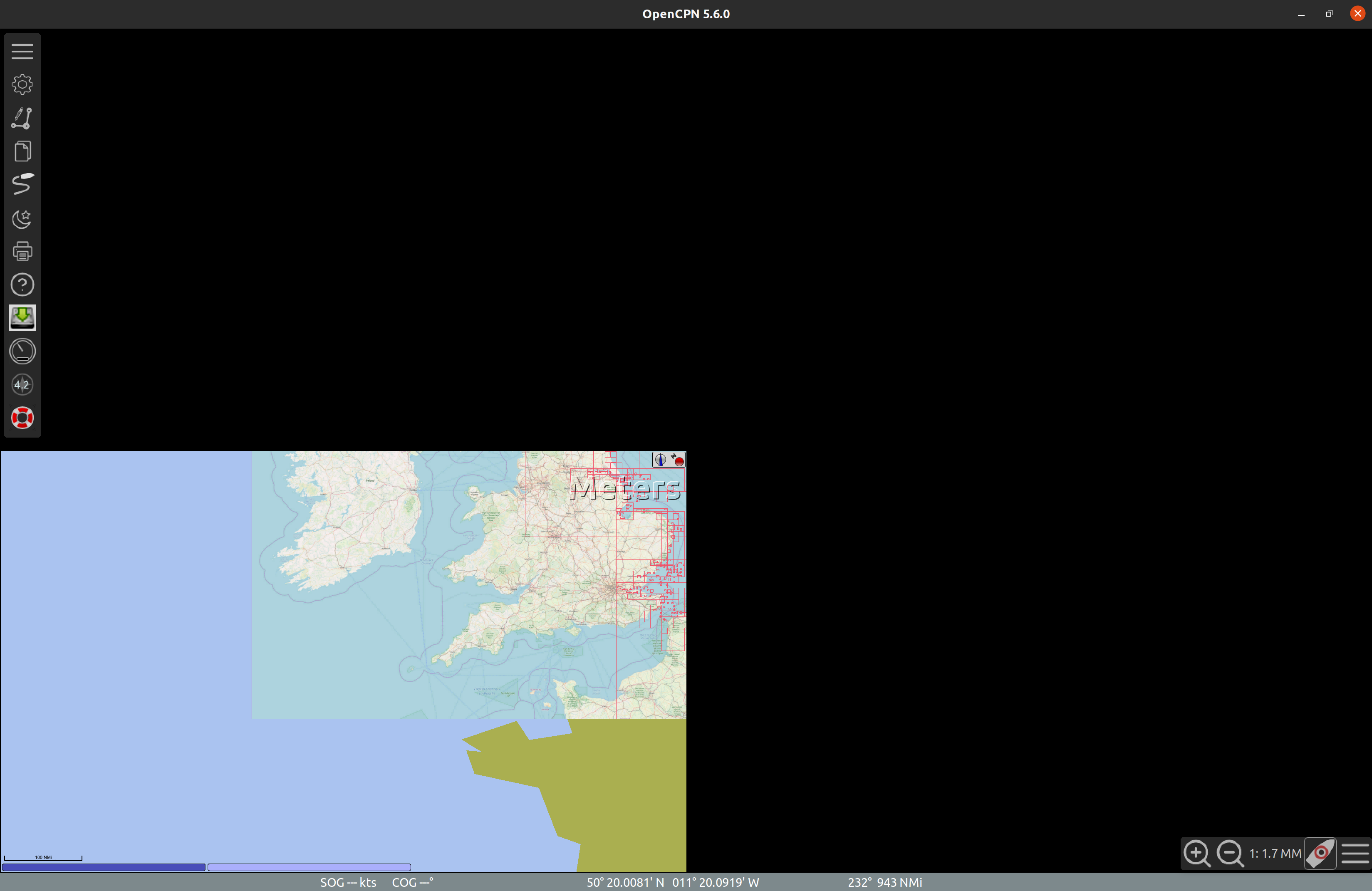map shown only the lower left quadrant of the display area · Issue ...