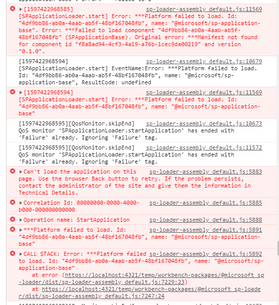 Manifest not found for component id - sp-loader-assembly · Issue #6170 · SharePoint/sp-dev-docs ...