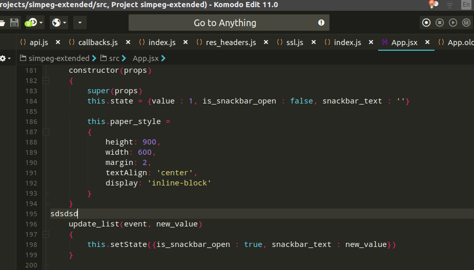 JSX Syntax Checking Doesn't Work · Issue #3247 · Komodo/KomodoEdit · GitHub