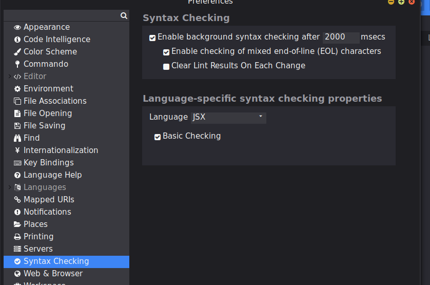 JSX Syntax Checking Doesn't Work · Issue #3247 · Komodo/KomodoEdit · GitHub