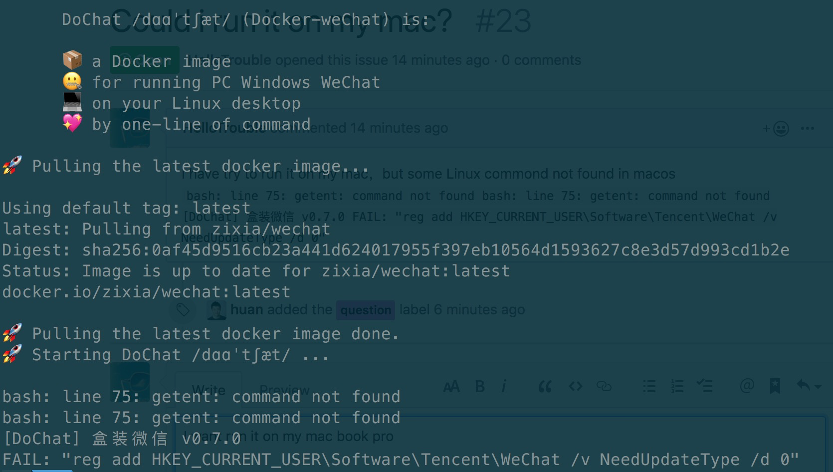 Could i run it on my mac？ · Issue #23 · huan/docker-wechat · GitHub