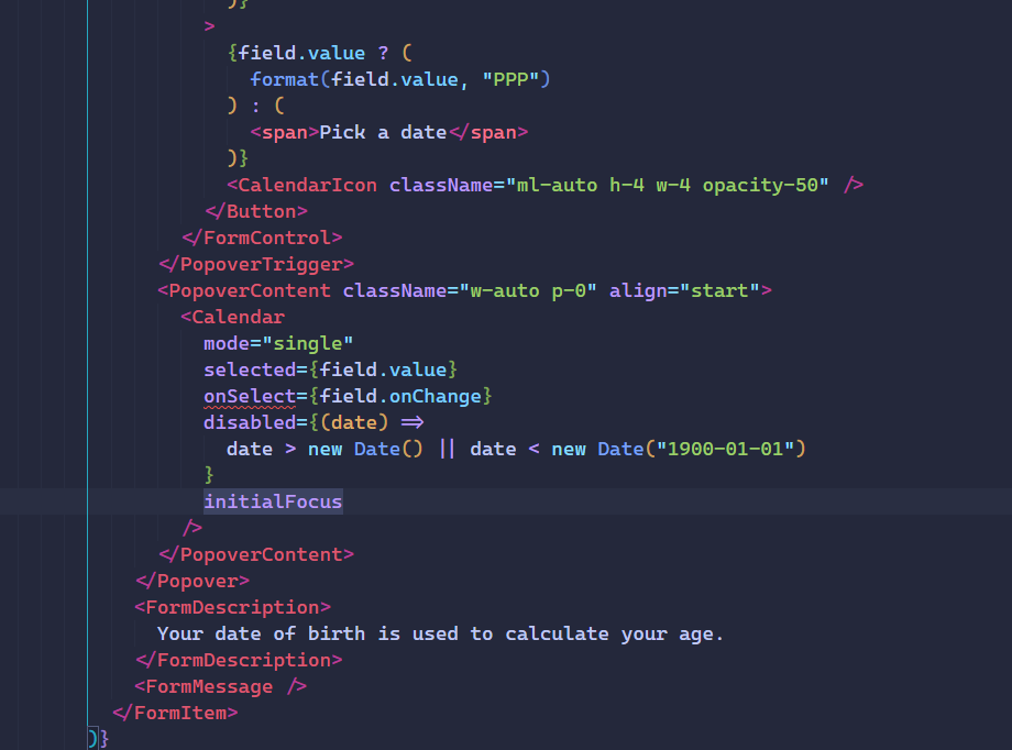 Error with onSelect in Calendar with react-hook-form? · Issue #731 · shadcn-ui/ui · GitHub