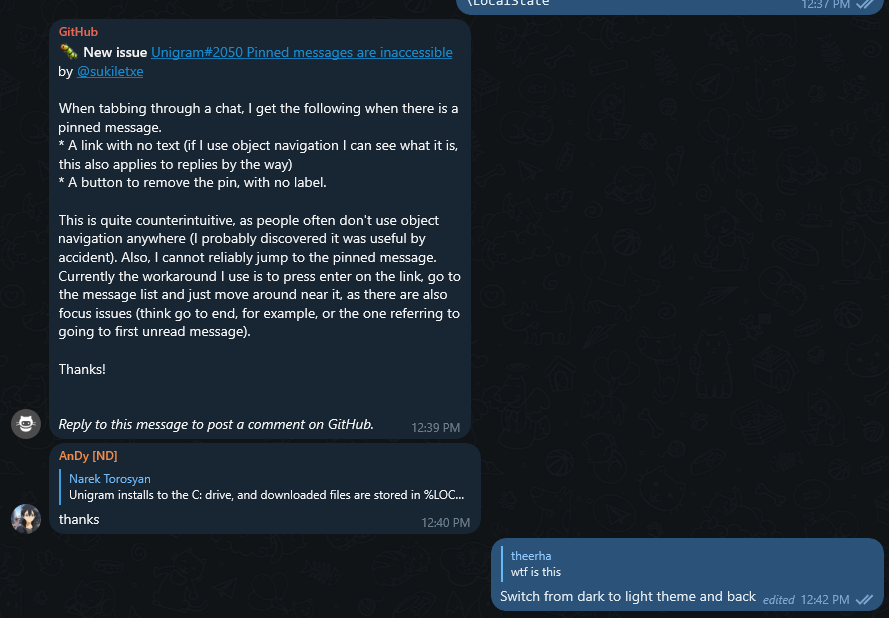 Wallpaper is reset when switching from dark to light, and back · Issue #2051 · UnigramDev ...