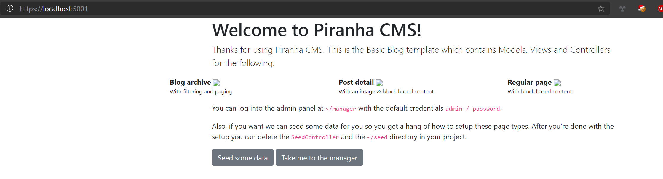 Blog Template Setup Page Assets · Issue #945 · PiranhaCMS/piranha.core · GitHub