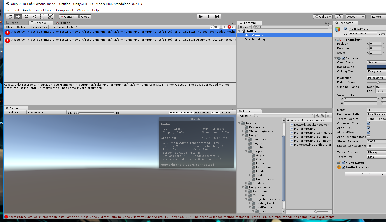 GLTF project not openning in Unity 2018.1 · Issue #177 · KhronosGroup/UnityGLTF · GitHub